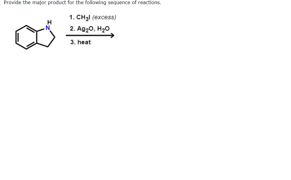 Solved Provide the major product for the following sequence | Chegg.com