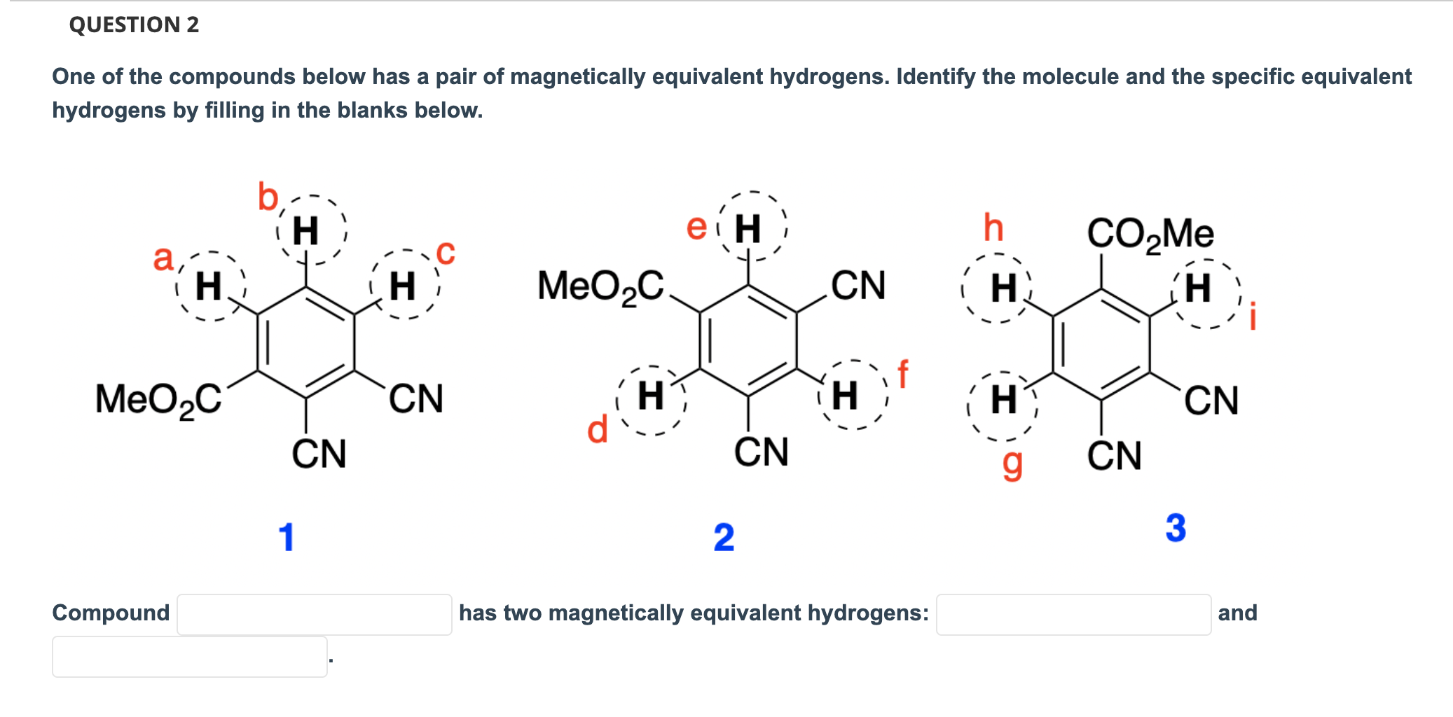 Solved QUESTION 2 One of the compounds below has a pair of | Chegg.com