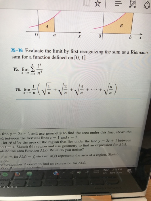 Solved 0 75-76 Evaluate the limit by first recognizing the | Chegg.com