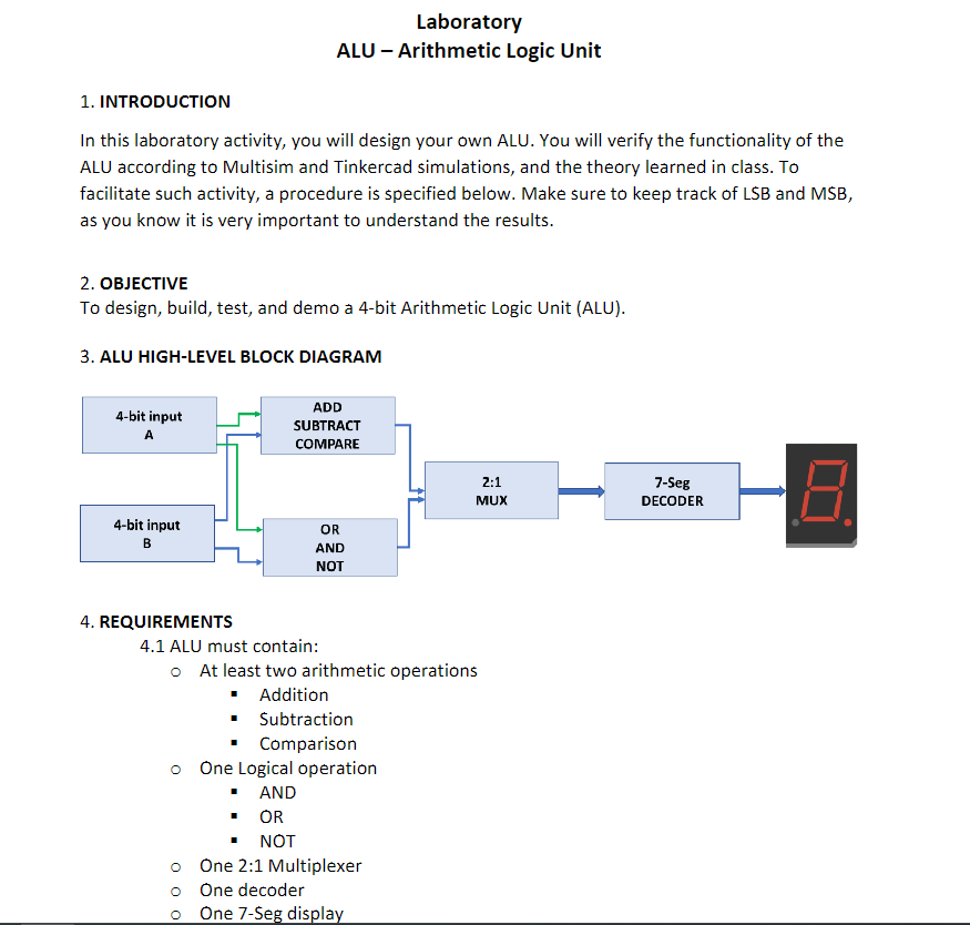 Solved 1. INTRODUCTION In this laboratory activity, you will | Chegg.com