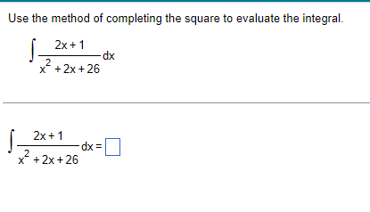Solved Use the method of completing the square to evaluate | Chegg.com