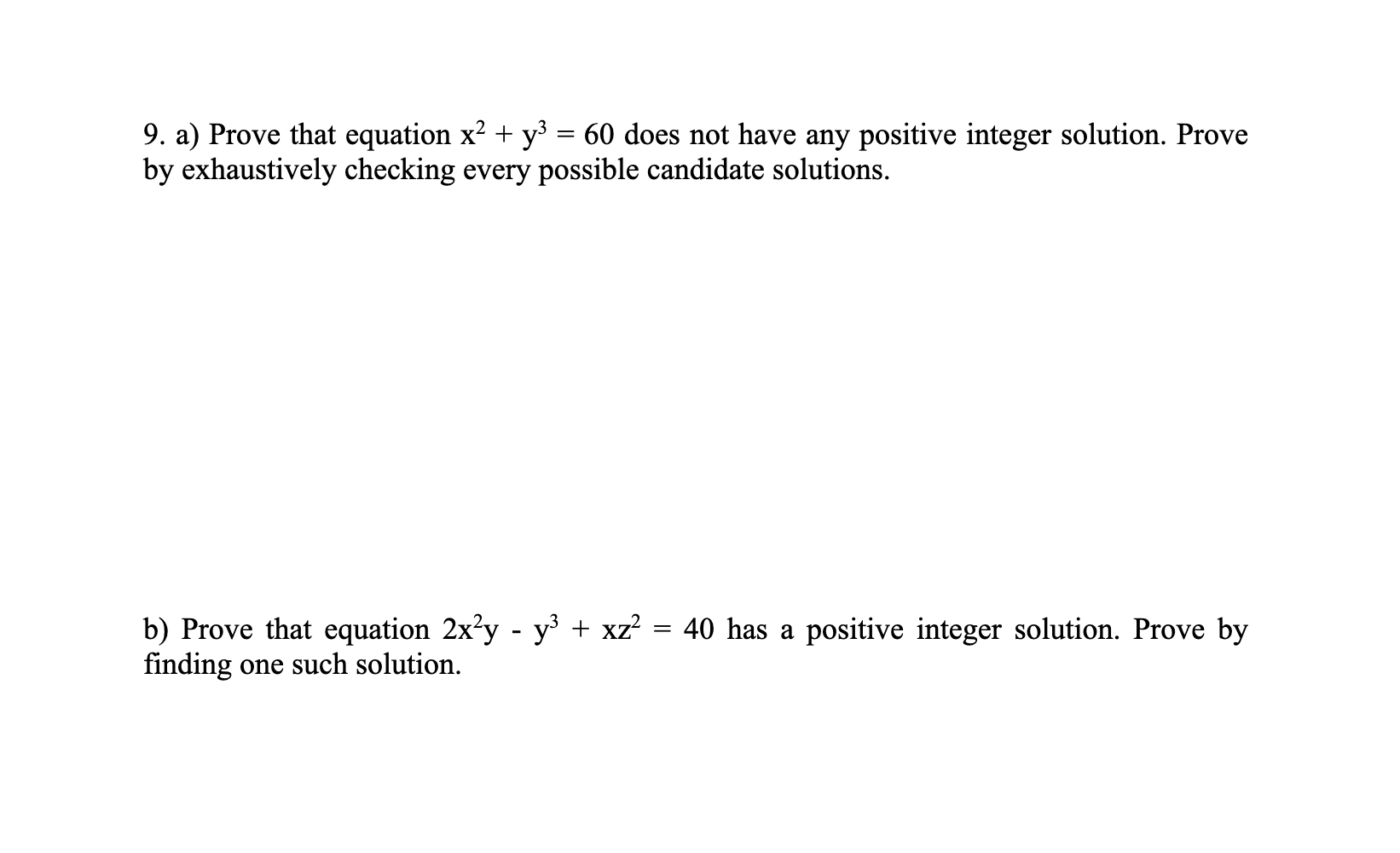 Solved x2+y3=60 ﻿does not have any positive integer | Chegg.com