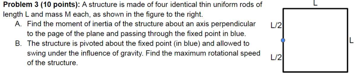Solved Problem 3 (10 points): A structure is made of four | Chegg.com