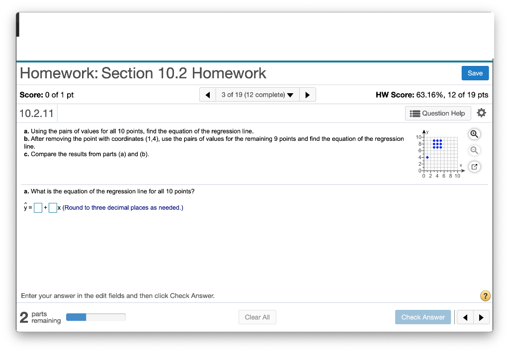 Solved Homework Section 10 2 Homework Save Score 0 Of 1 Pt