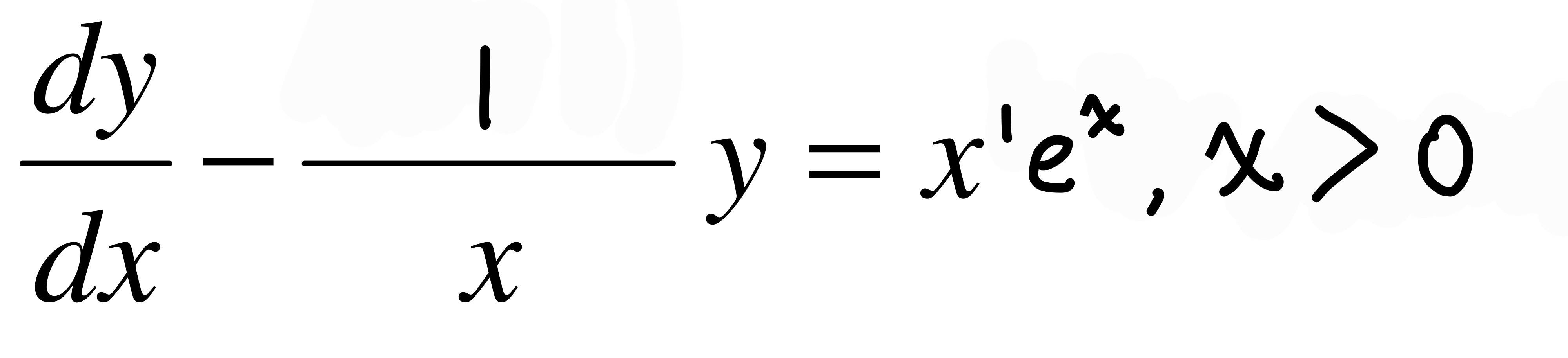 Solved dy I y = x'ex, x>0 dx x | Chegg.com