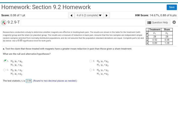 Solved Homework Section 9 2 Homework Save 4 Of 6 2