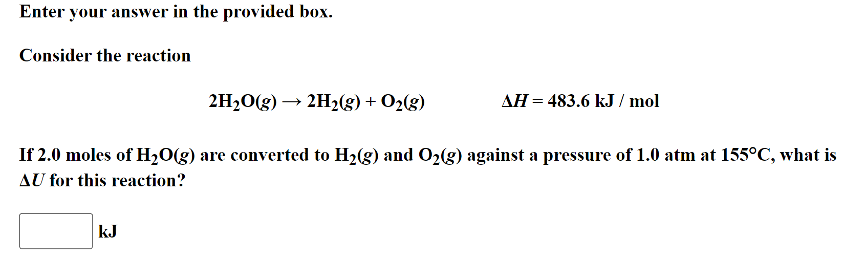 Solved Enter your answer in the provided box. Consider the | Chegg.com