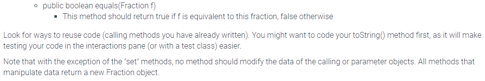 Solved Create The Fraction Class To Encapsulate The