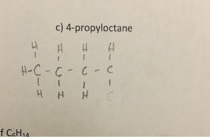 Solved 4-propyloctane | Chegg.com