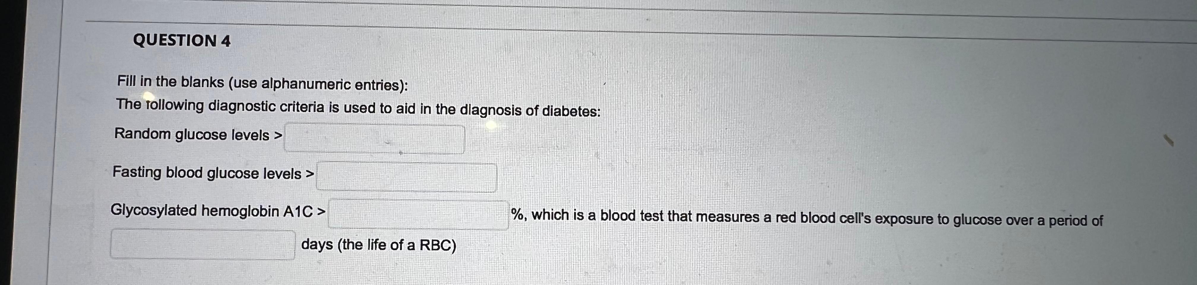 Solved Fill in the blanks (use alphanumeric entries): The | Chegg.com