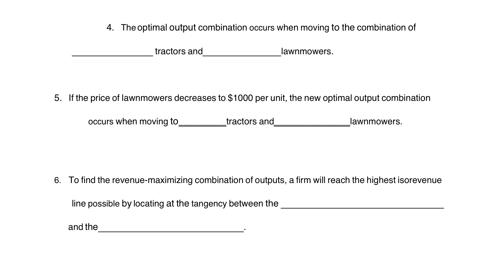 Complatathatahinhala...4. The optimal output | Chegg.com