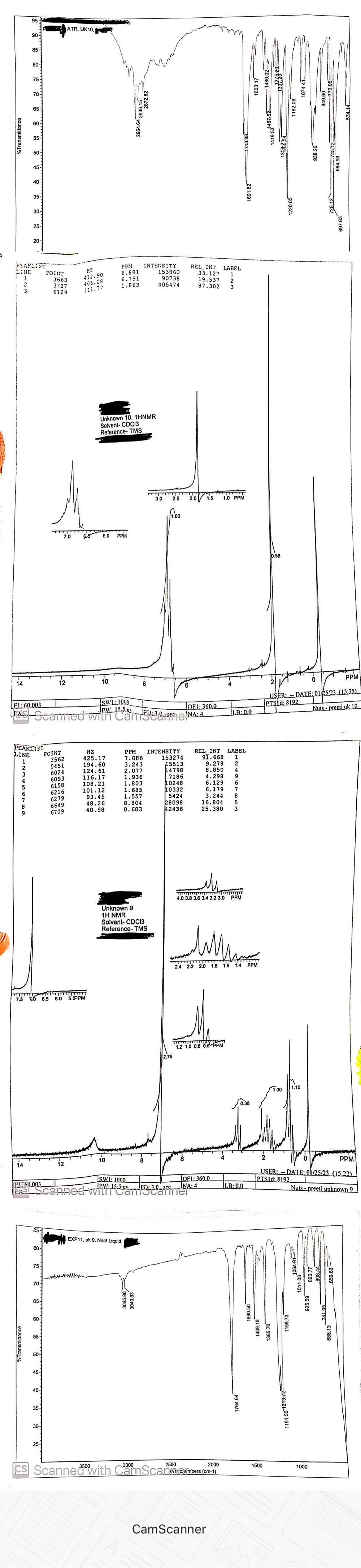 Solved There are two unknown compounds 9,10. There are four | Chegg.com
