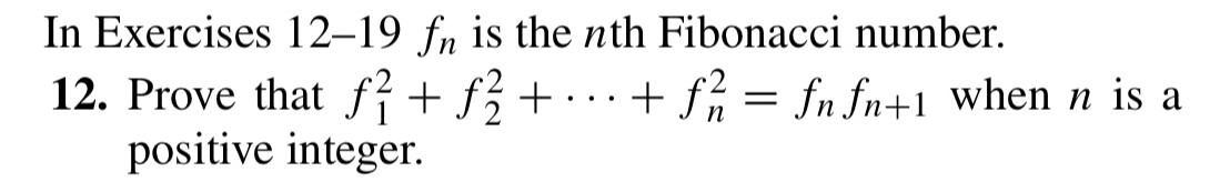Solved In Exercises 12−19fn is the nth Fibonacci number. 12. | Chegg.com