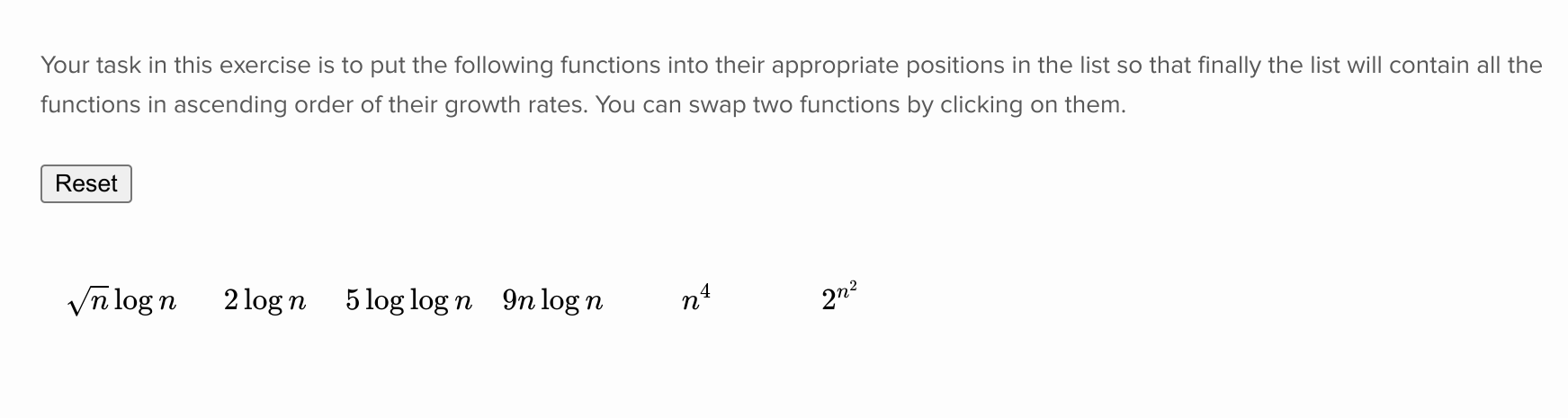 Solved Your Task In This Exercise Is To Put The Following
