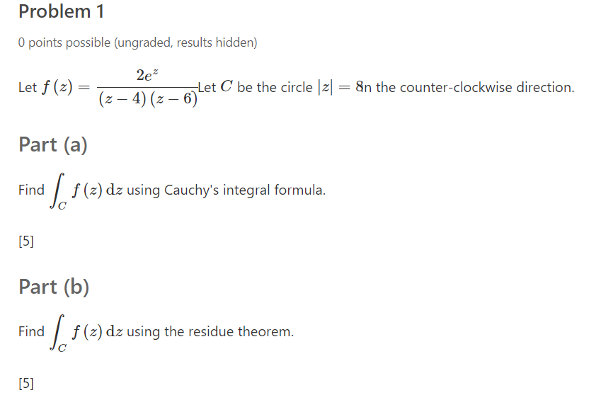 Solved Problem 1 O points possible (ungraded, results | Chegg.com