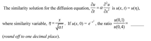 Solved Ou The similarity solution for the diffusion | Chegg.com
