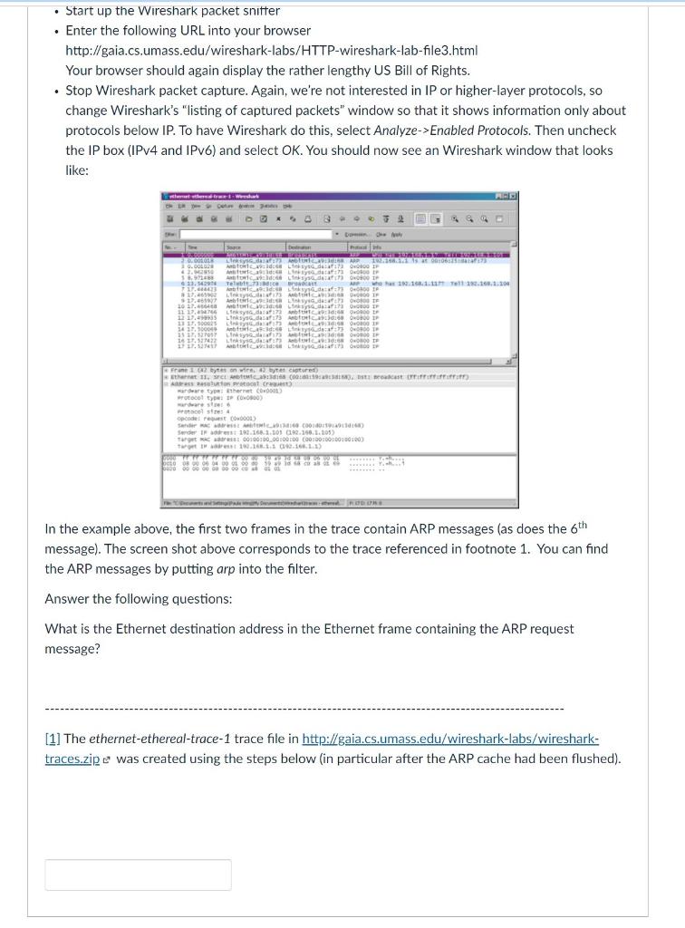 Solved Question 7 1 pts 2. The Address Resolution Protocol | Chegg.com