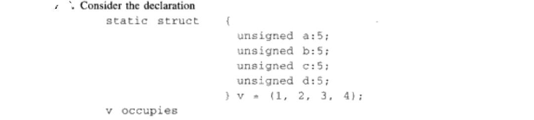 Solved Consider the declaration static struct { unsigned | Chegg.com