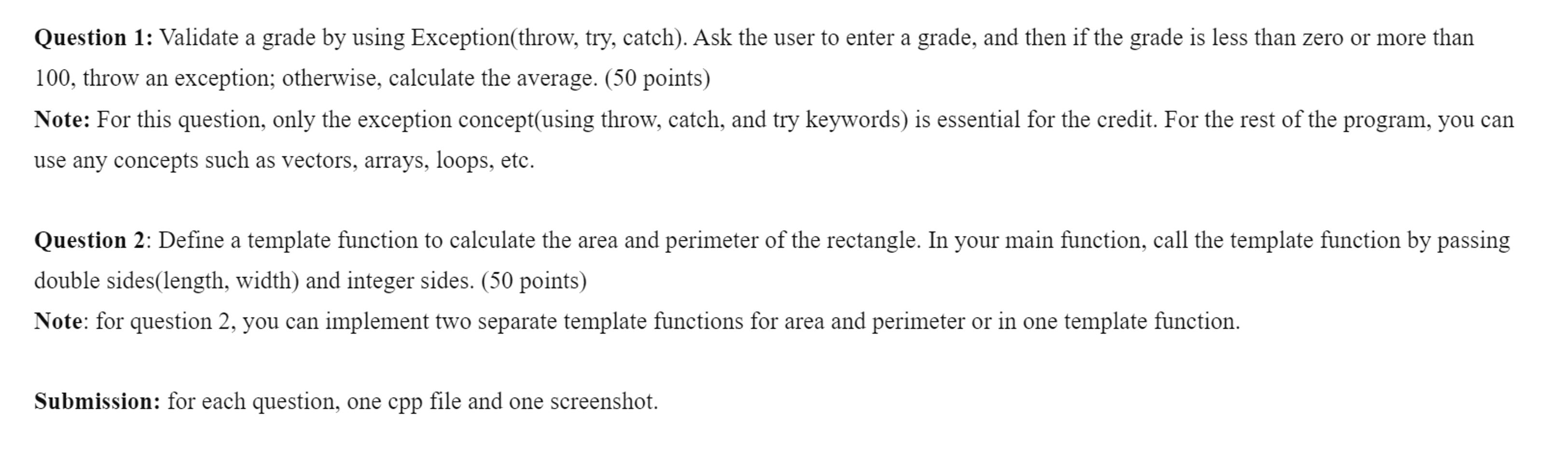 Solved Question 1: Validate a grade by using | Chegg.com