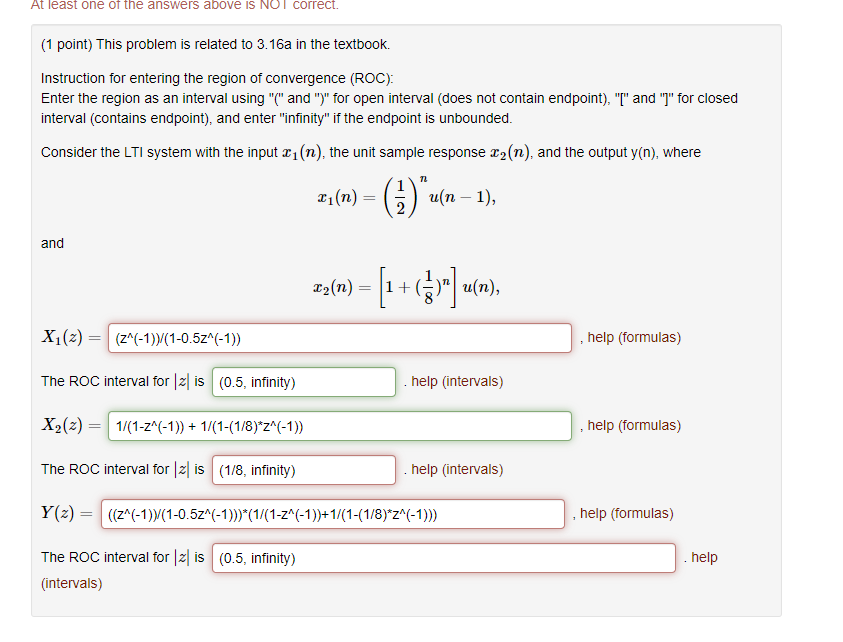 Solved (1 point) This problem is related to 3.16a in the | Chegg.com