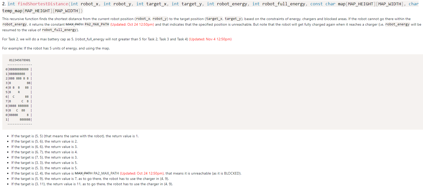 Do the function with recursion. Robot_y = height, | Chegg.com