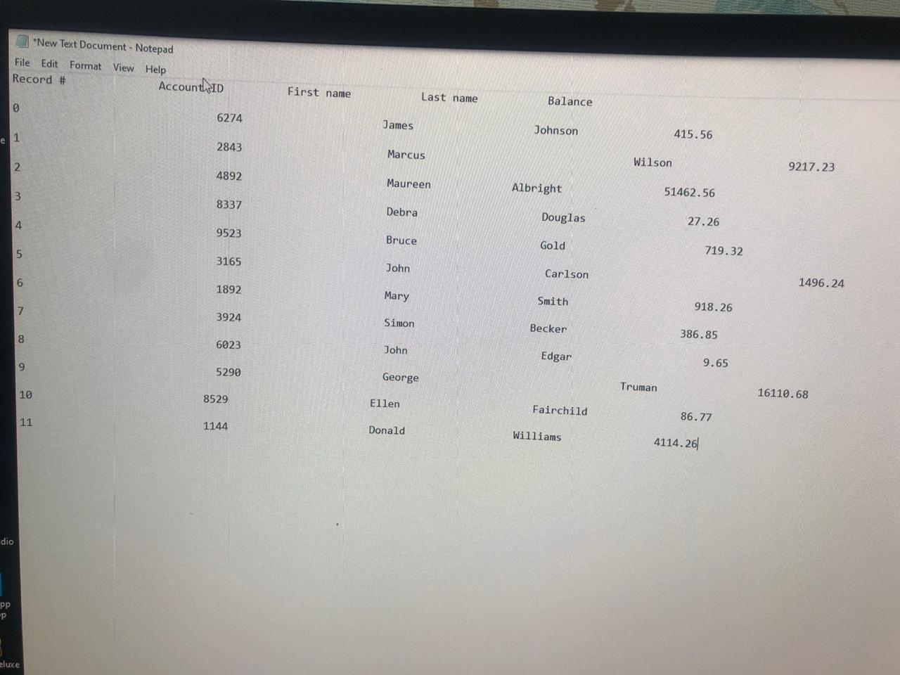 Solved Produce A Table That Will Compare Between Bst Hash 