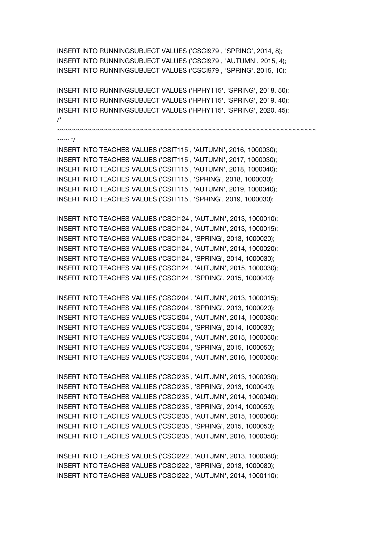 Solved Tasks Task 1 (5 marks) Download a file solution1.sql | Chegg.com