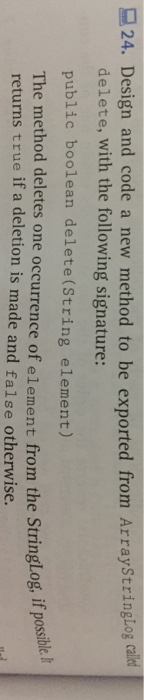 Solved 24. Design and code a new method to be exported from | Chegg.com