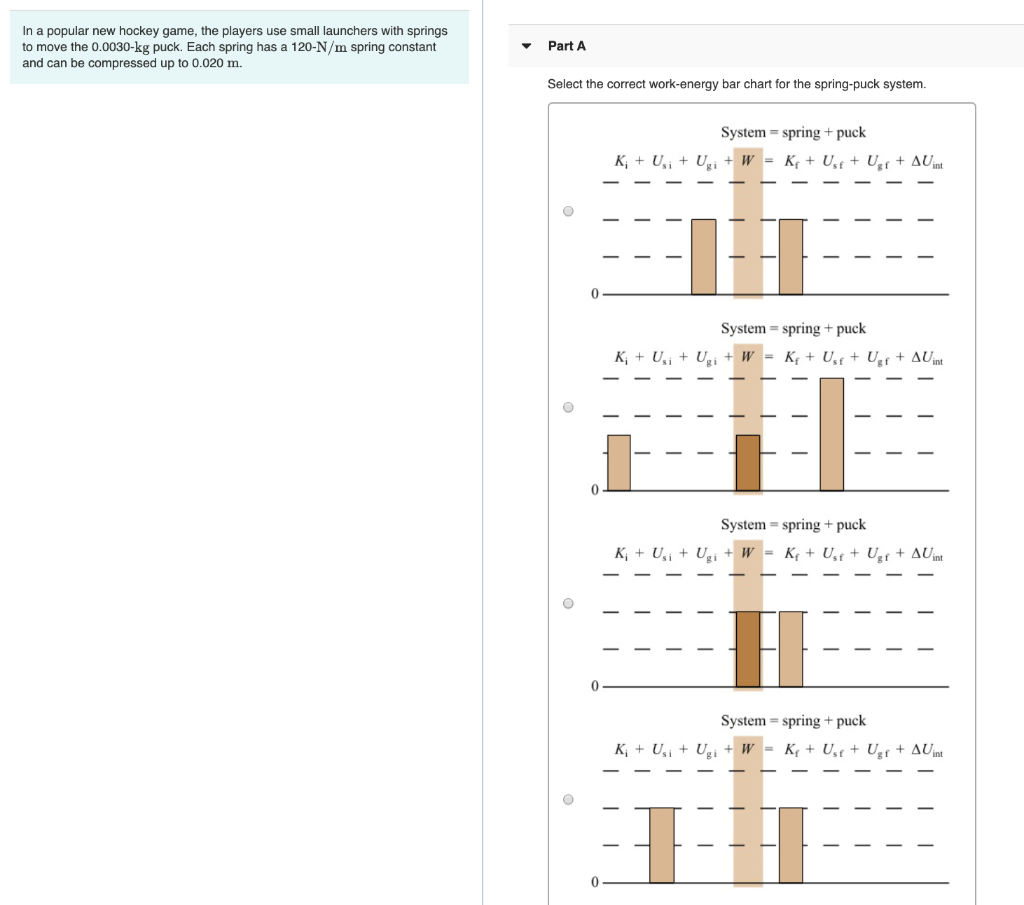 Solved In a popular new hockey game, the players use small | Chegg.com