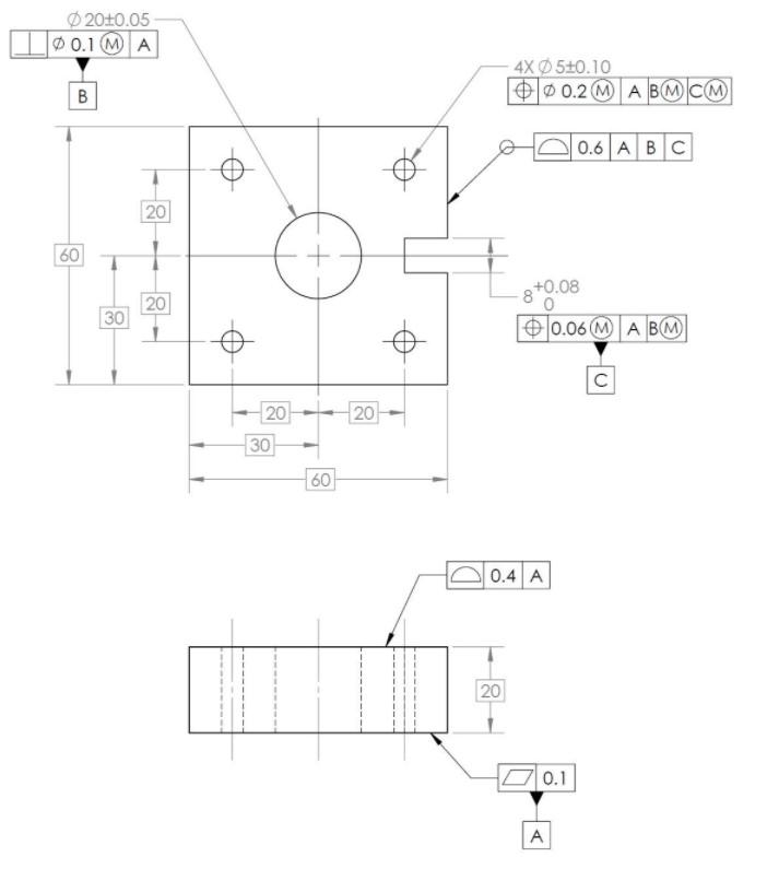 Solved What is the maximum material condition (MMC) of the | Chegg.com