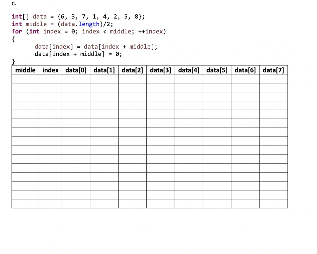 Solved 2. (9 points; 3 points each) Trace each loop in the | Chegg.com