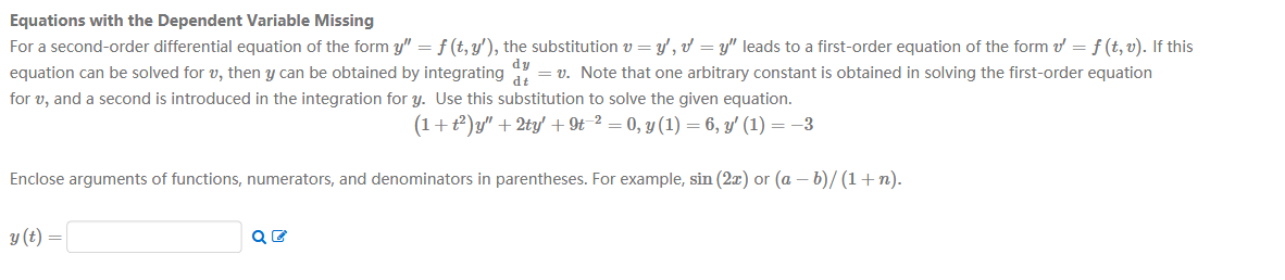 Solved Equations with the Dependent Variable Missing For a | Chegg.com