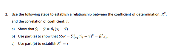 Solved 2. Use the following steps to establish a | Chegg.com