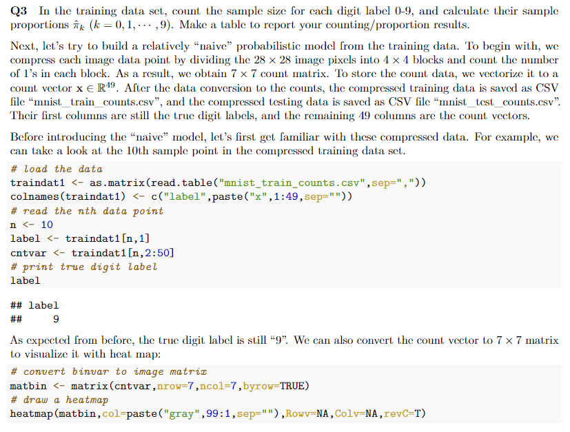 For our purpose of exercise, a random sample of | Chegg.com