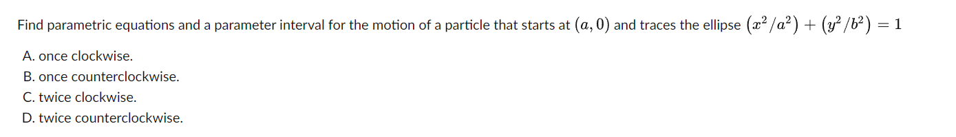 Solved Find Parametric Equations And A Parameter Interval Chegg