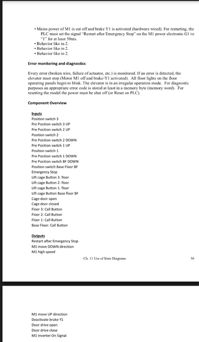 1. Elevator Problem-Provide a set of State Diagrams | Chegg.com