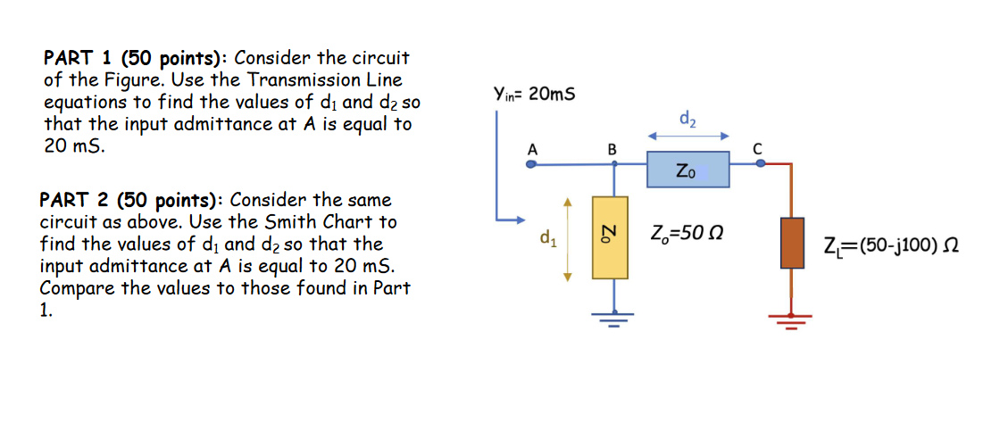 PART 1 (50 points): Consider the circuit of the | Chegg.com