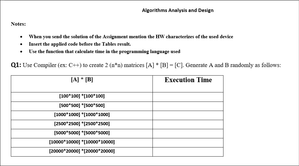Solved slove this un c++ ﻿languageAlgorithms Analysis and | Chegg.com