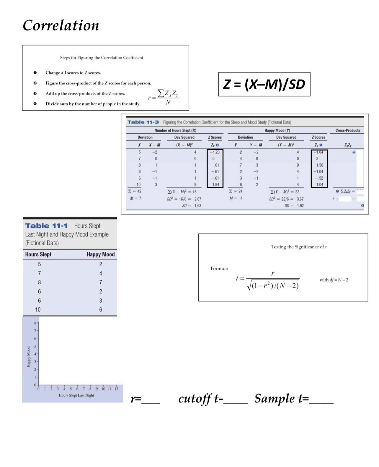 Solved Correlation Steps for Figuring the Correlation | Chegg.com