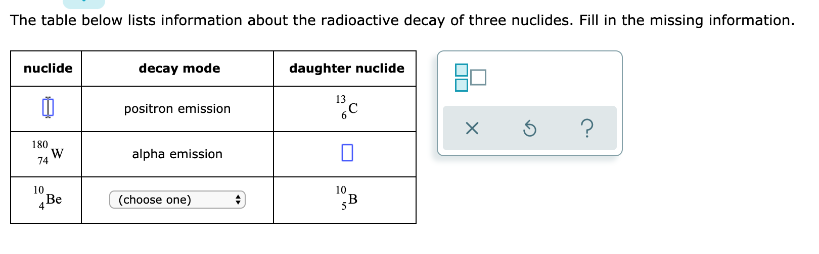 Solved The table below lists information about the | Chegg.com