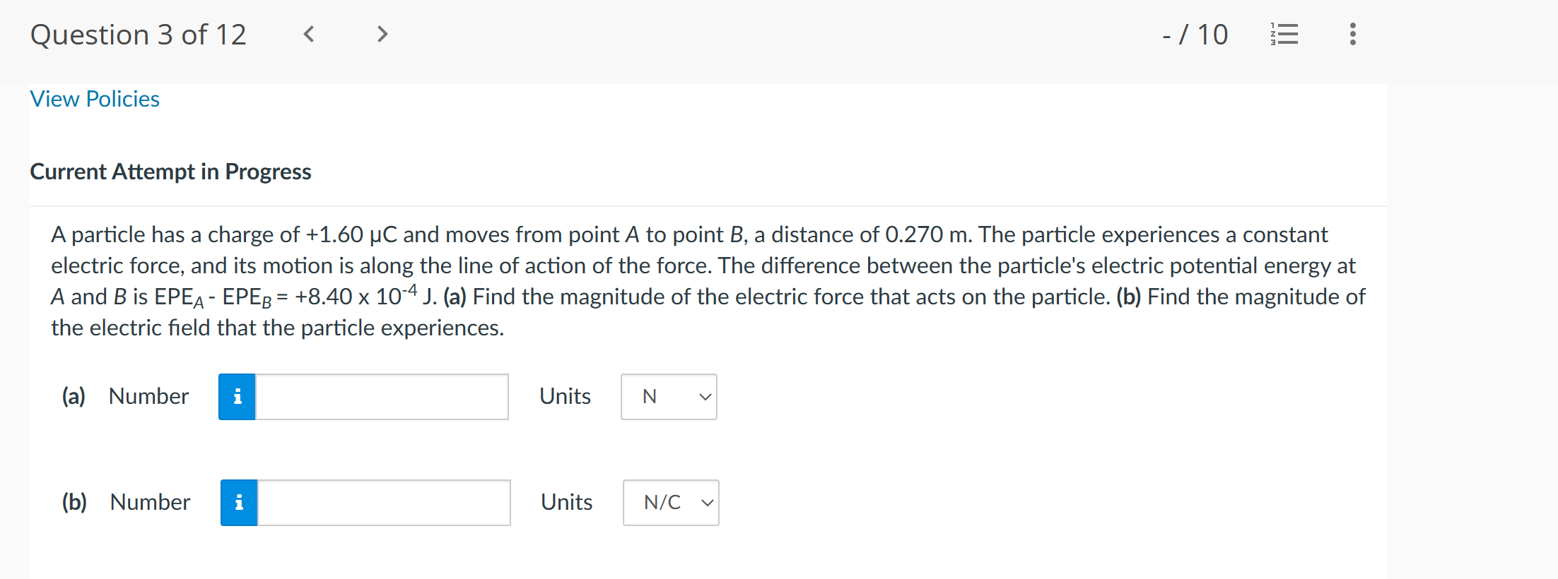 Solved A particle has a charge of +1.60μC and moves from | Chegg.com