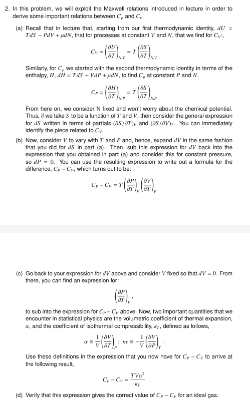 Solved In ﻿this problem, we ﻿will exploit the Maxwell | Chegg.com
