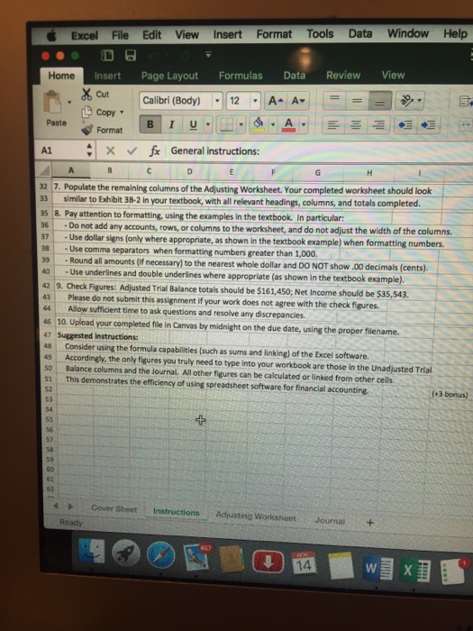 Solved Excel File Edit View Insert Format Tools Data Window