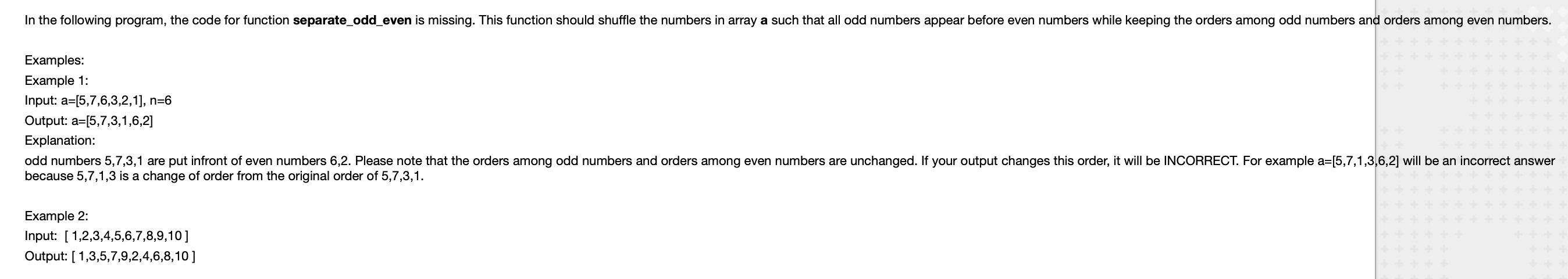 Solved In The Following Program The Code For Function 7398