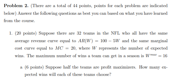 Solved Problem 2. (There are a total of 44 points, points | Chegg.com