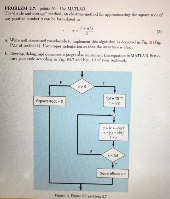 Solved PROBLEM 2.7. points 20- Use MATLAB The'divide and | Chegg.com