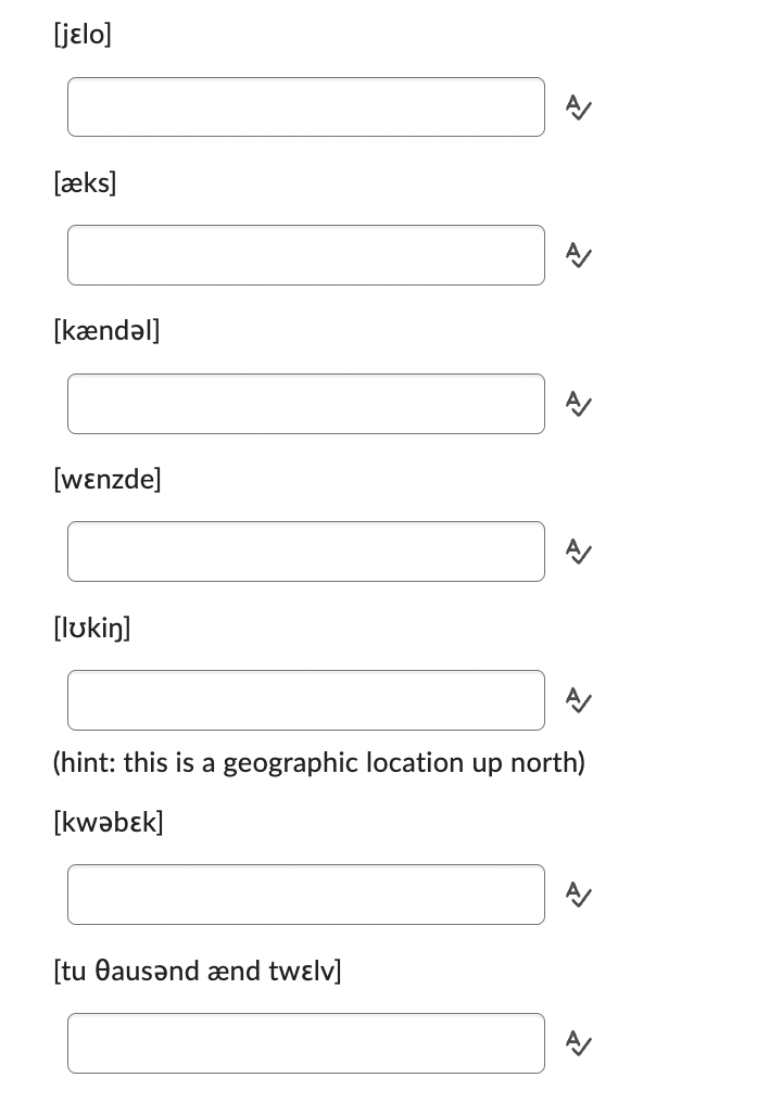 The following are all English words written in | Chegg.com