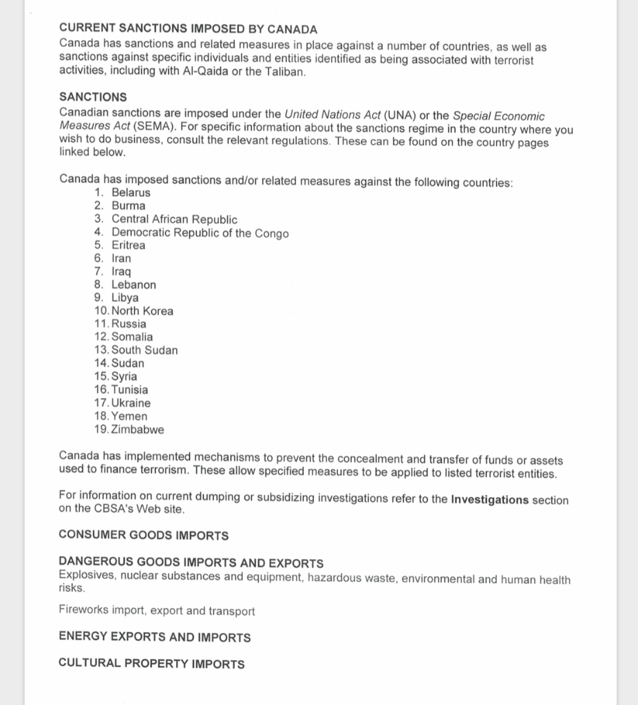 Solved CHAPTER 6 CANADA'S RESPONSE TO GLOBAL RULES: DOMESTIC | Chegg.com