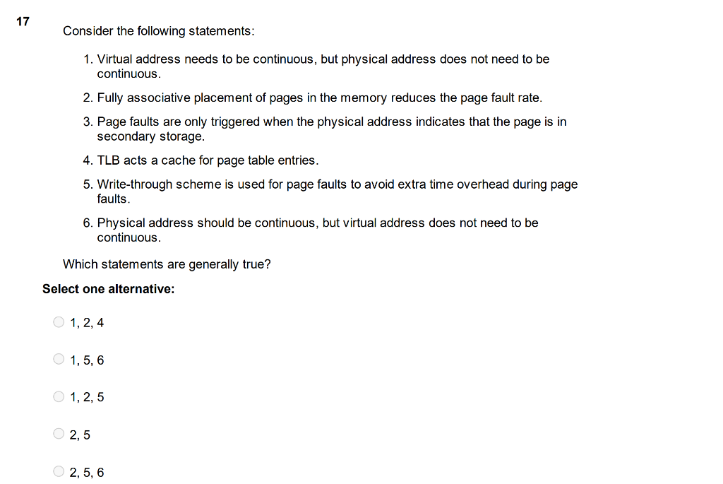 Solved Consider the following statements: 1. Increasing the | Chegg.com