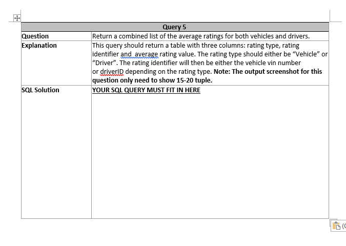 Solved + Question Explanation Query 5 Return a combined list | Chegg.com